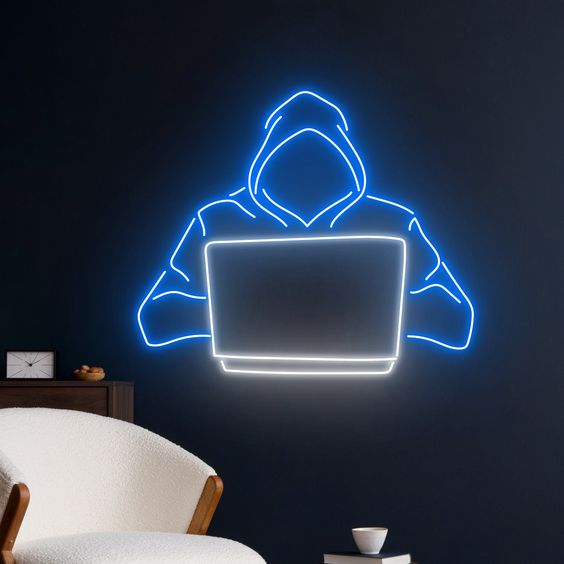HACKER NEON SIGN – Frame Factor